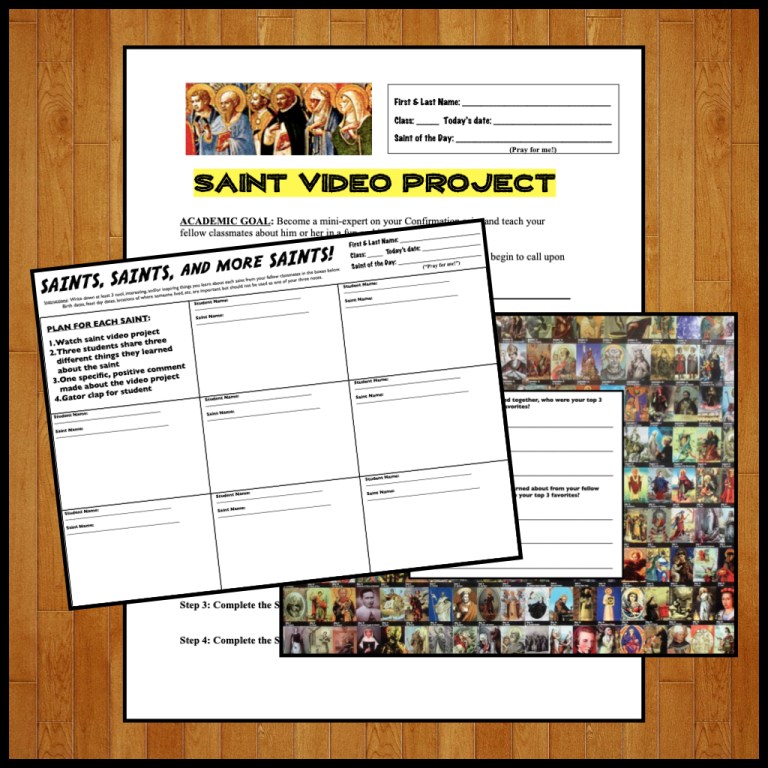 The Saints – CATHOLIC RELIGION TEACHER