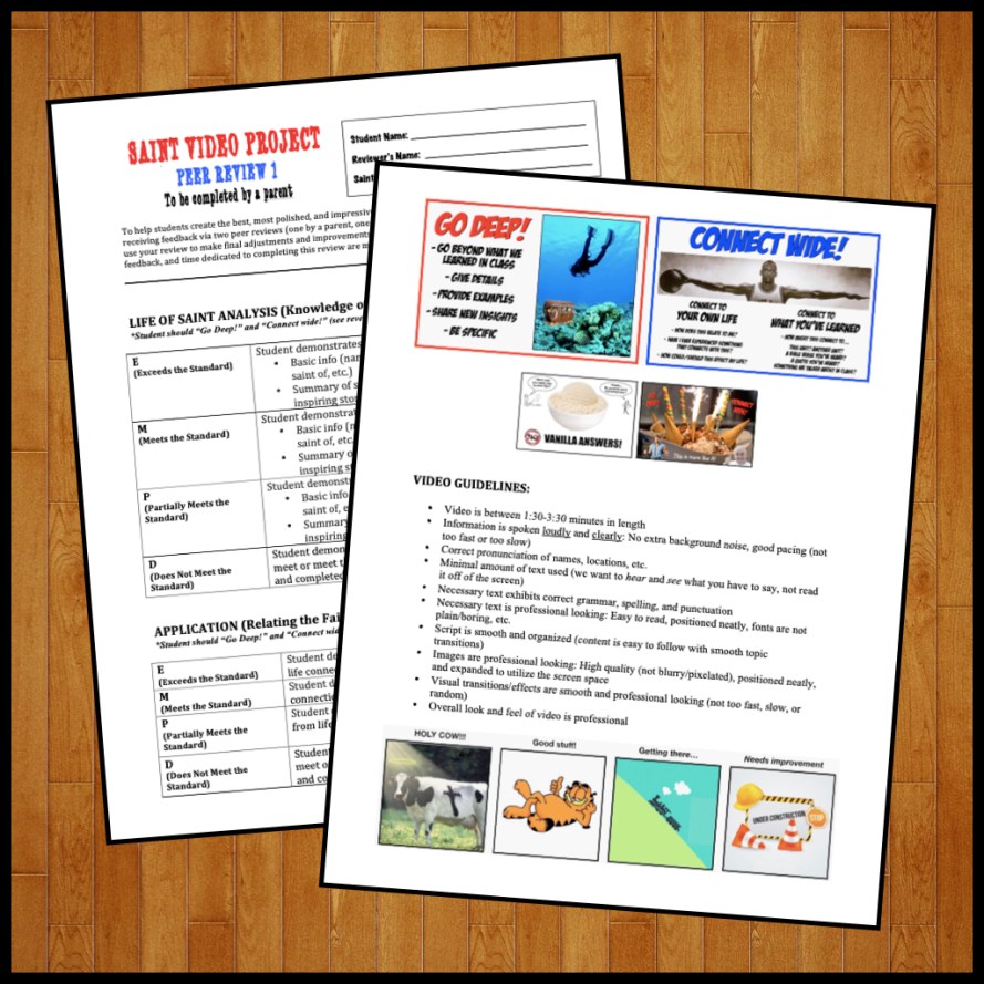 The Saints – CATHOLIC RELIGION TEACHER