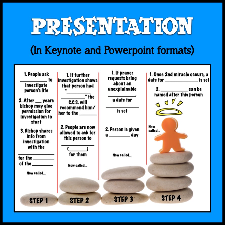 The Saints – CATHOLIC RELIGION TEACHER