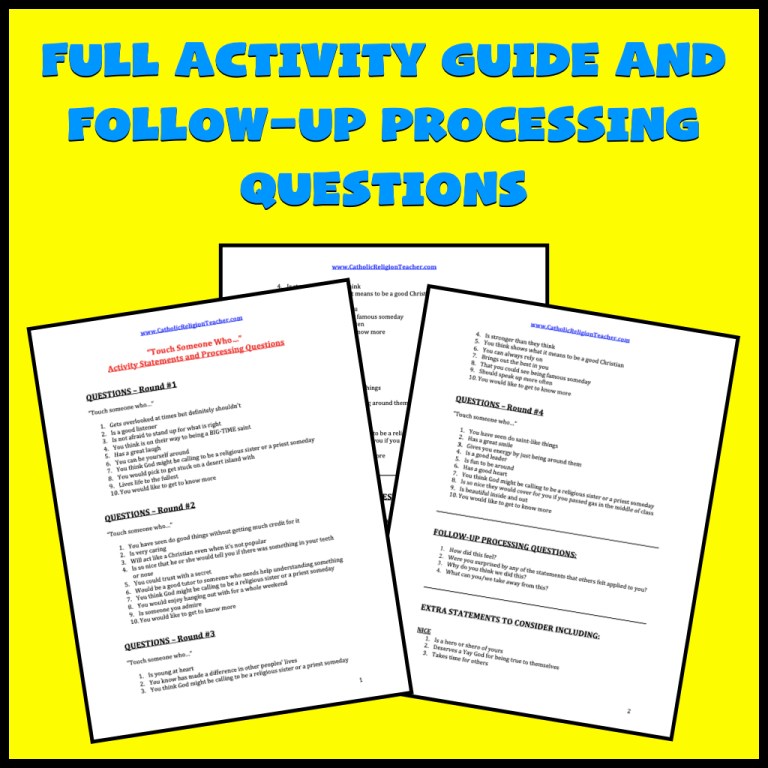 Games and Activities – CATHOLIC RELIGION TEACHER