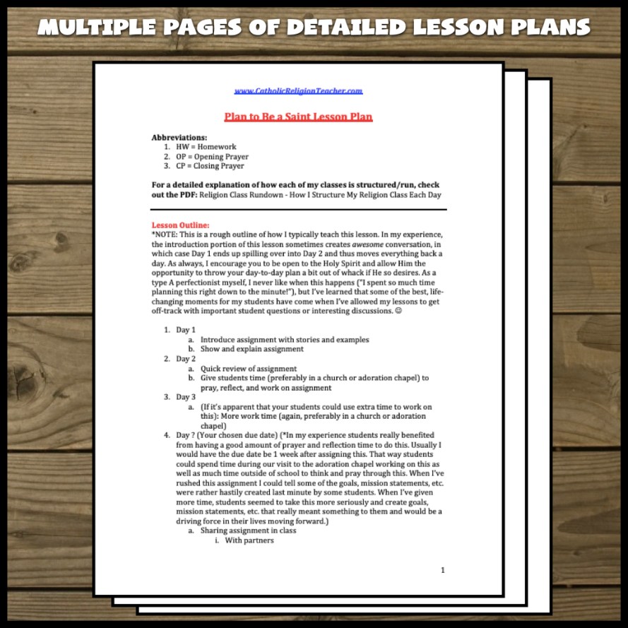 Your New Year’s Lesson Plan – All Ready to Go! – CATHOLIC RELIGION TEACHER