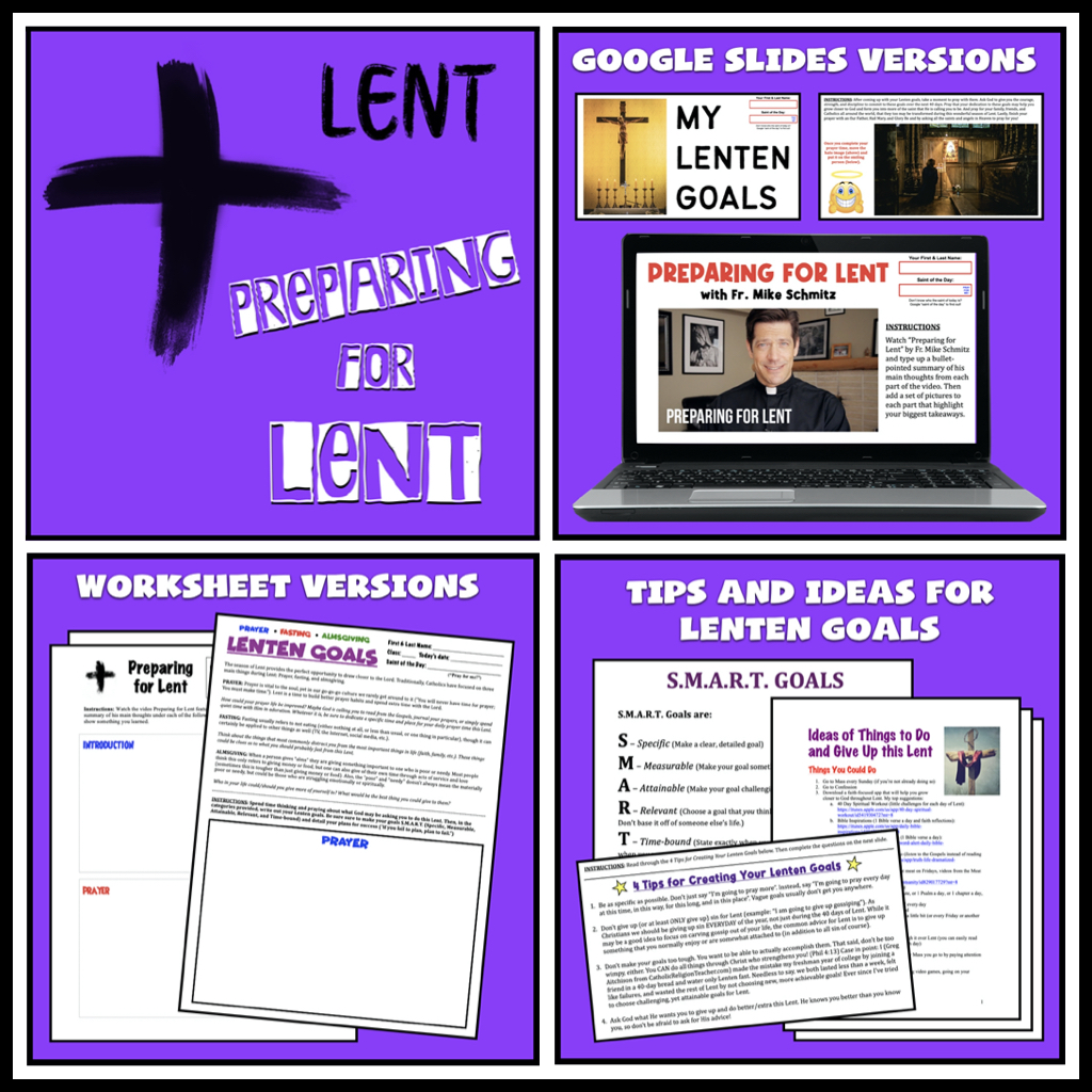 Lent – CATHOLIC RELIGION TEACHER
